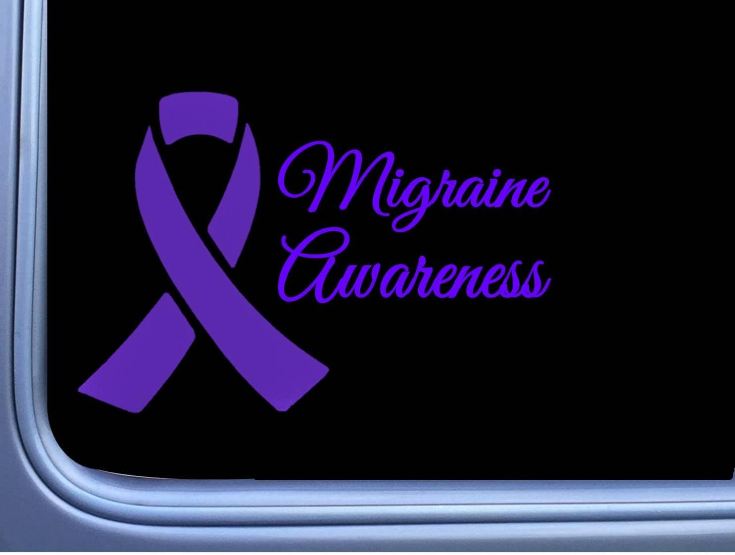 Amazon.com: EZ-STIK Migraine Awareness Purple Ribbon M415 8 inch ...