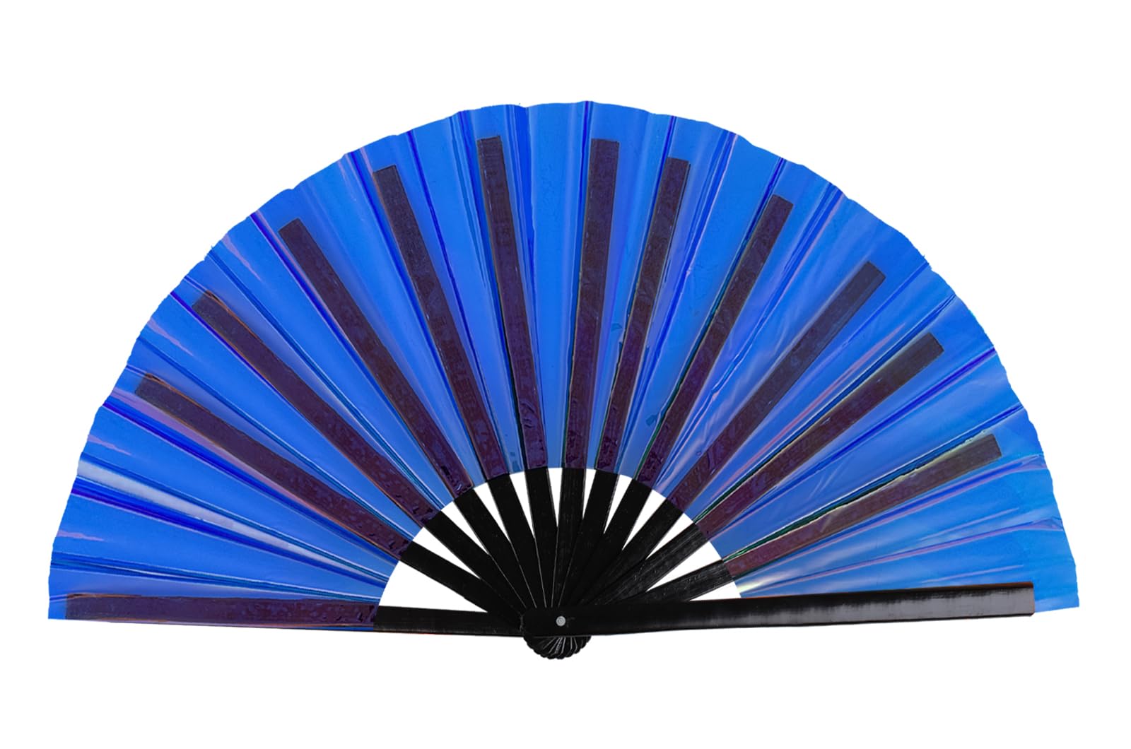 Amazon.com: Tkocisa Large Rave Hand Fan Bamboo Folding Fan with Bright ...