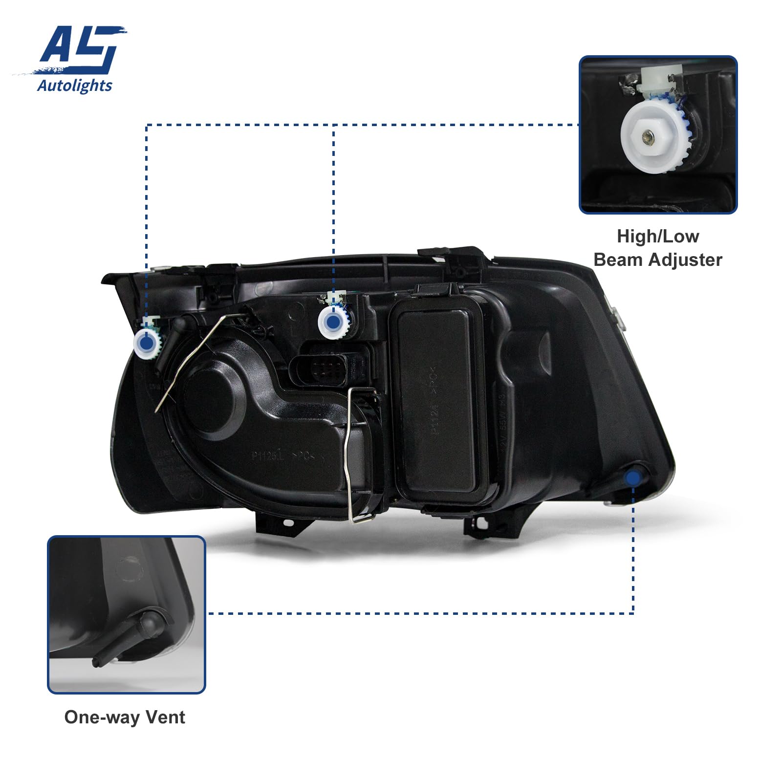 Snapklik.com : AS Headlights Assembly Replacement For 1999 2000 2001 ...