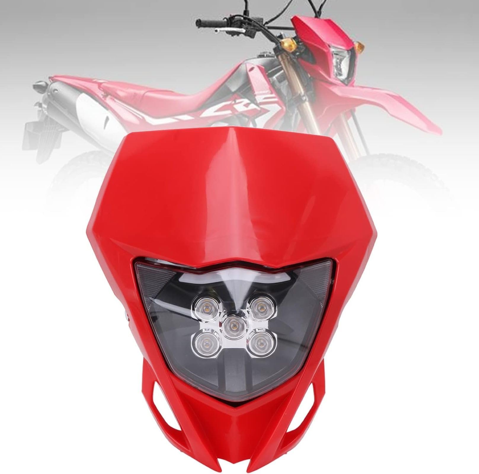 Amazon | FastPro オフロード ヘッドライト LED 汎用 ヘッドライプ ダートバイク フロントランプ 防水 照明 高輝度 ...