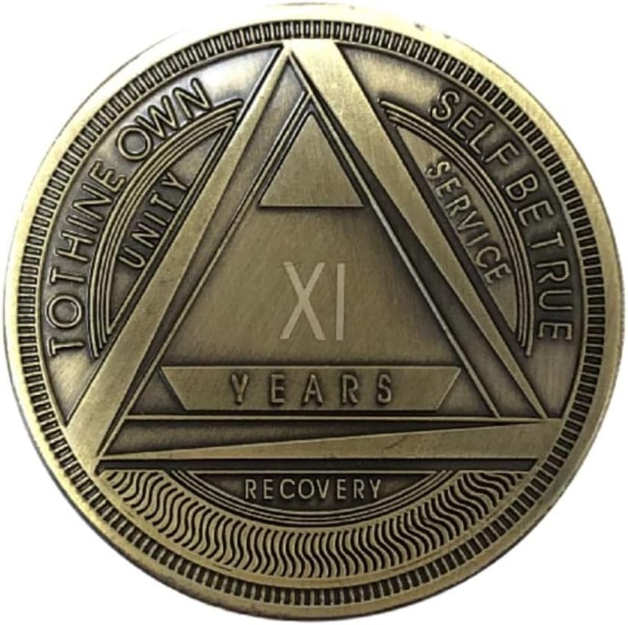 Amazon.com: MYRECOVERYSTORE AA Coin with Roman Numeral Alcoholics ...