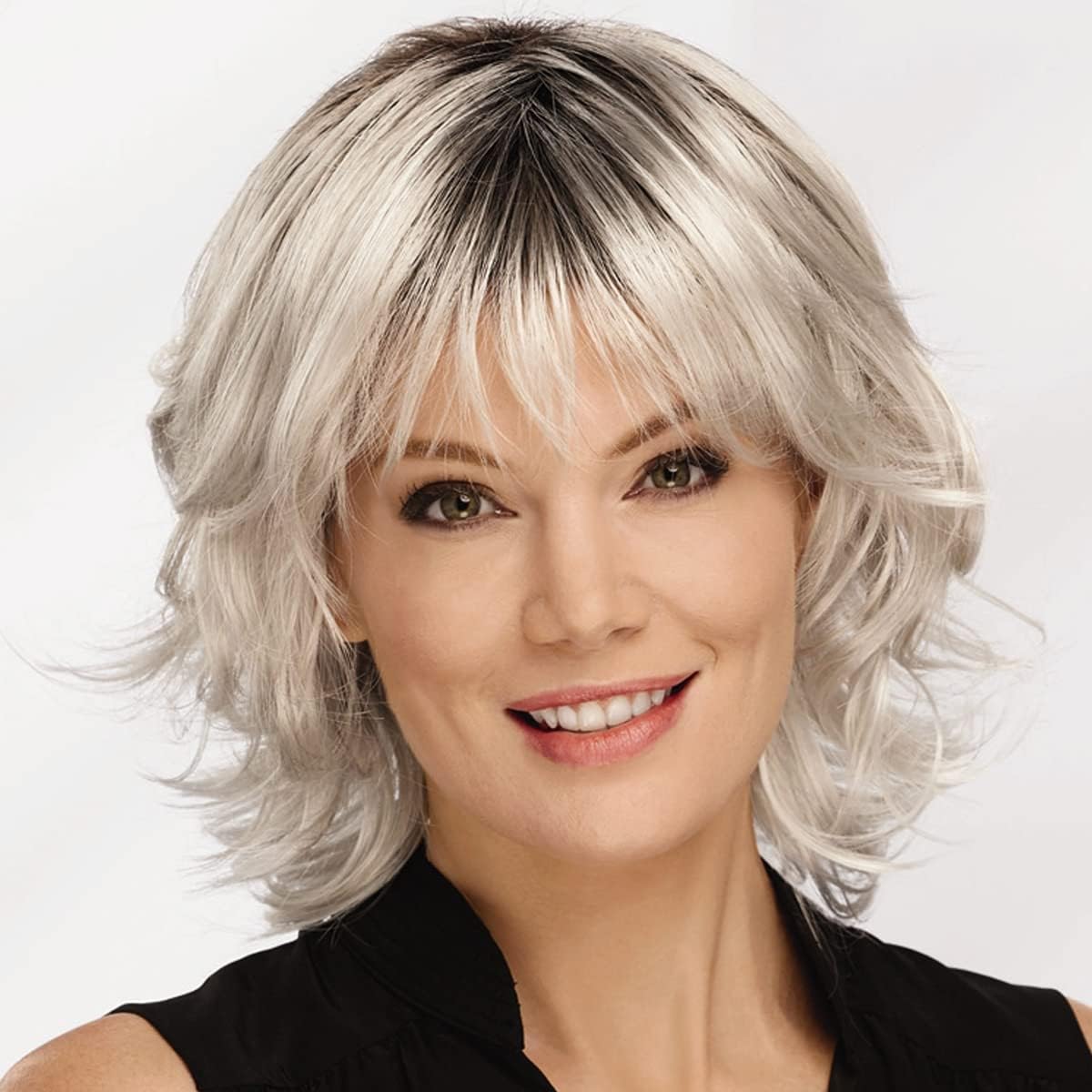 Amazon.com : Paula Young Cerese Wig Modern Shag Wig with Eyelash Bang ...
