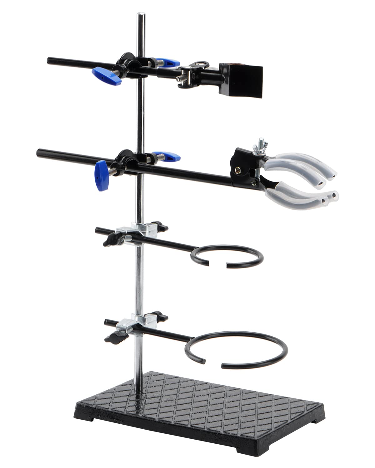 Lab Support Rings, Chemical Resistant Steel Lab Stand Set, 15.74" Rod ...