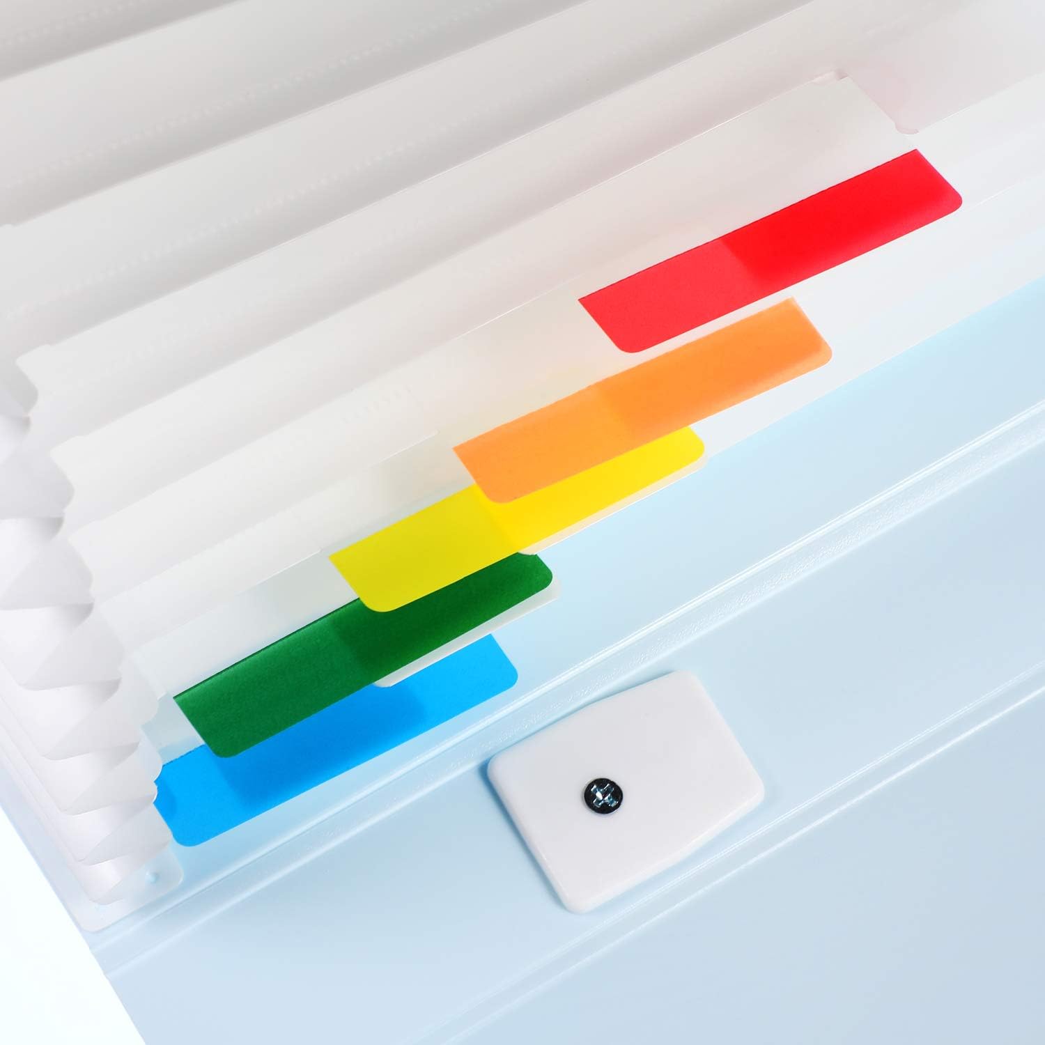 1200 Pieces 1 Inch 2 Inch File Index Tabs Sticky Writable Flags for ...