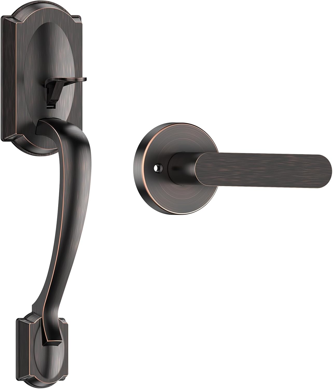 Calzibeno Front Door Handle No Lock, Entry Door Handle Exterior with ...