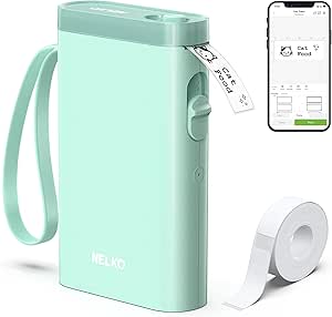 Nelko Label Maker Machine with Tape, P21 Portable Bluetooth Label ...