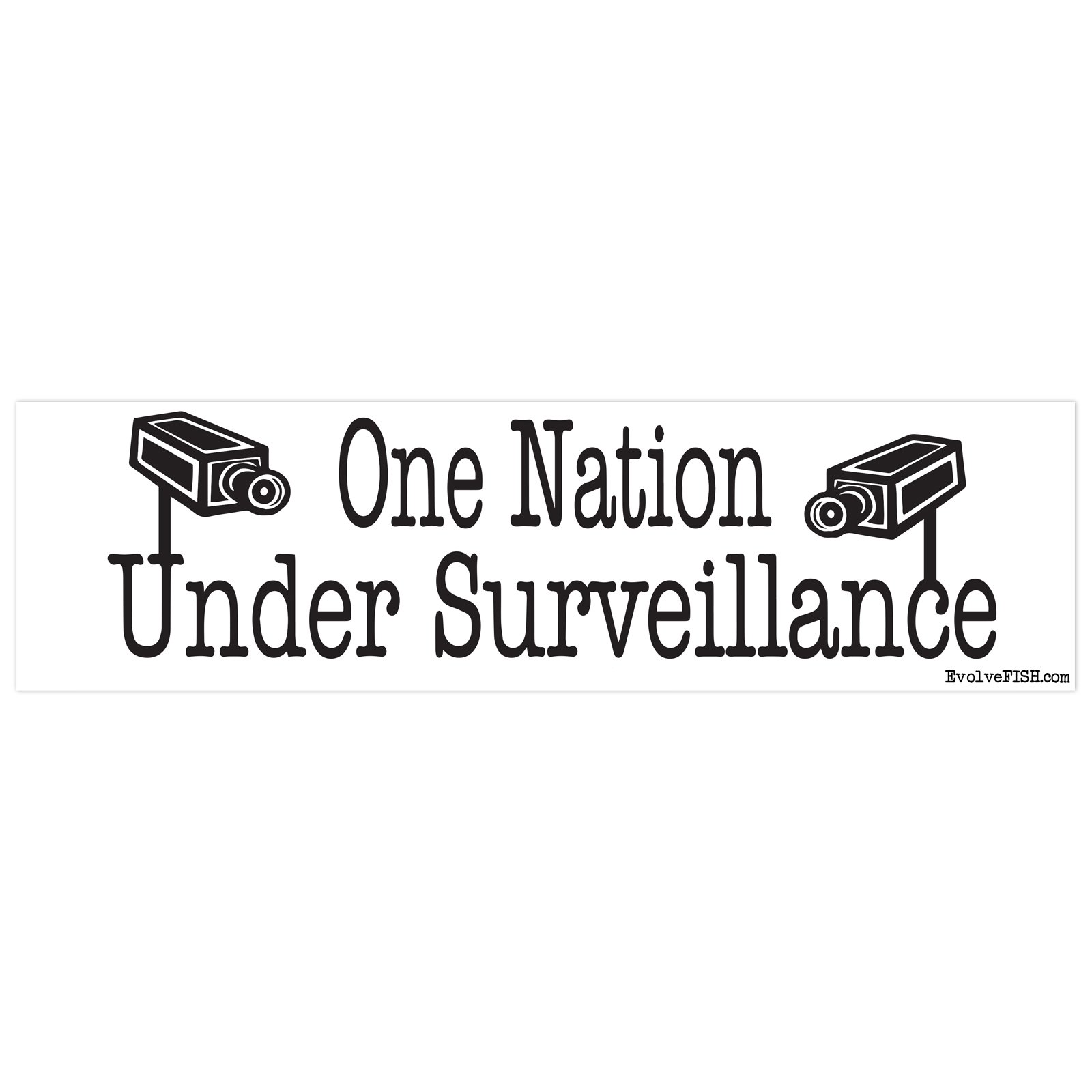 One Nation Under Surveillance Bumper Sticker Bumper Stickers:
