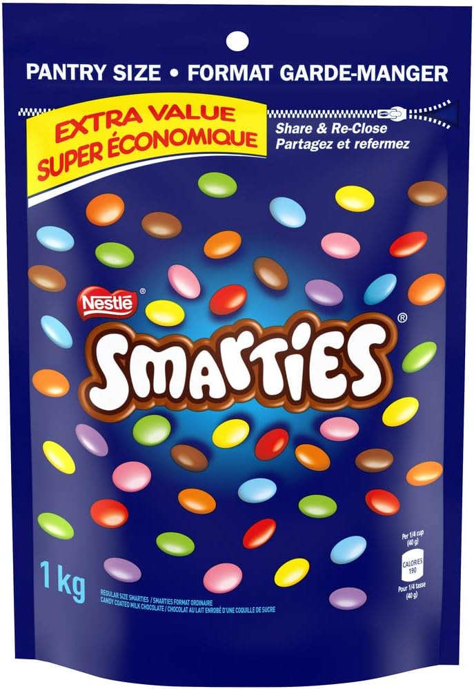 Amazon.com : Nestle Chocolate Smarties Pantry Size 1kg/2.2lb Bag ...