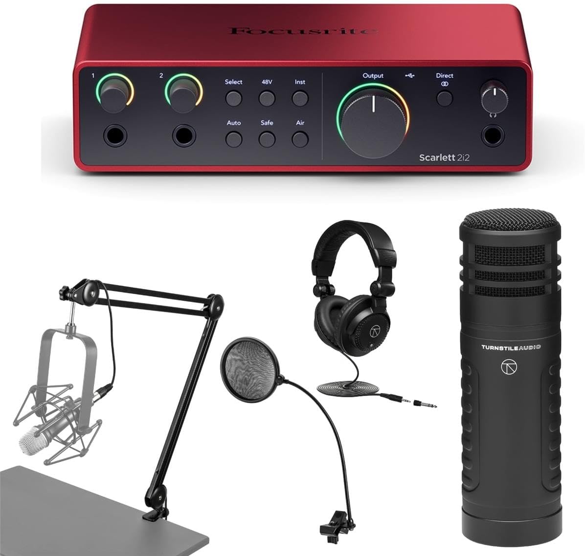 Amazon.com: Focusrite Scarlett 2i2 4th Gen USB audio Interface with ...
