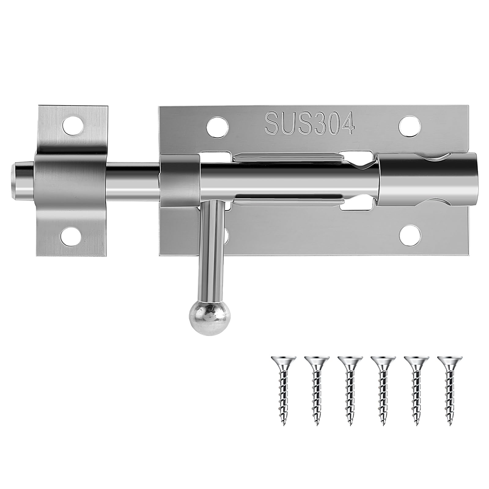 Buy Amaxiu Slide Barrel Bolt Latch with Padlock Hole, Heavy Duty Barrel ...