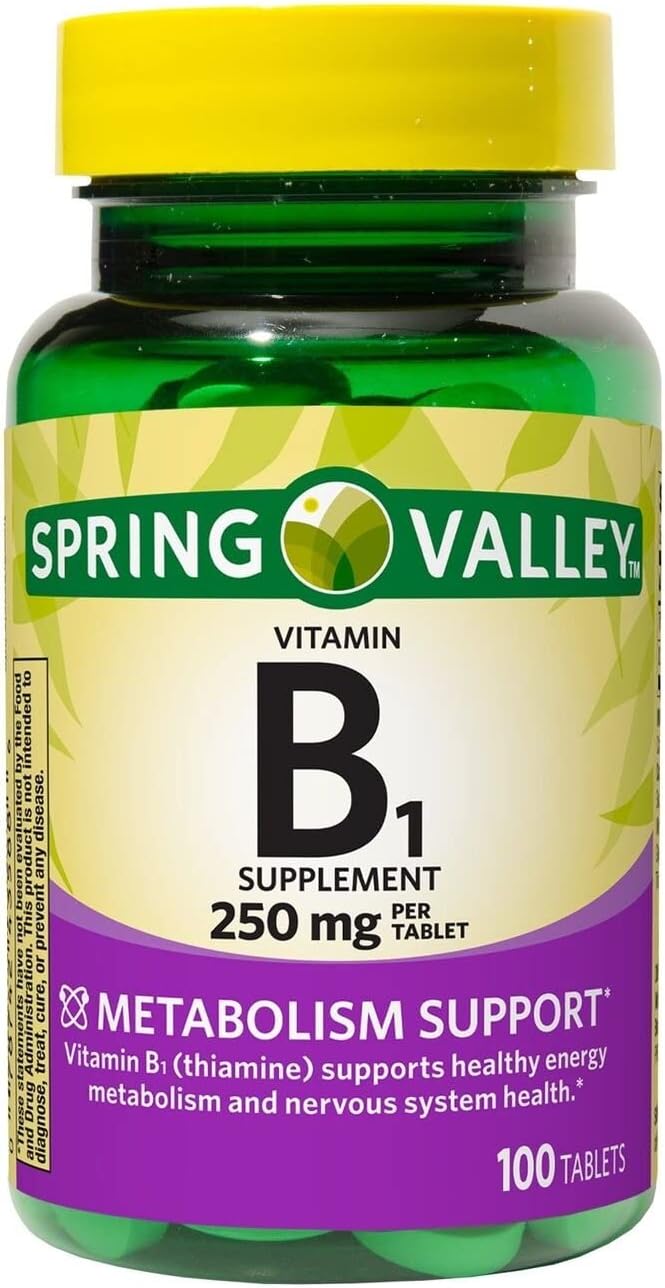 Amazon.com: ikj Vitamin B1 Tablets Dietary Supplement, 250 Mg, 100 ...