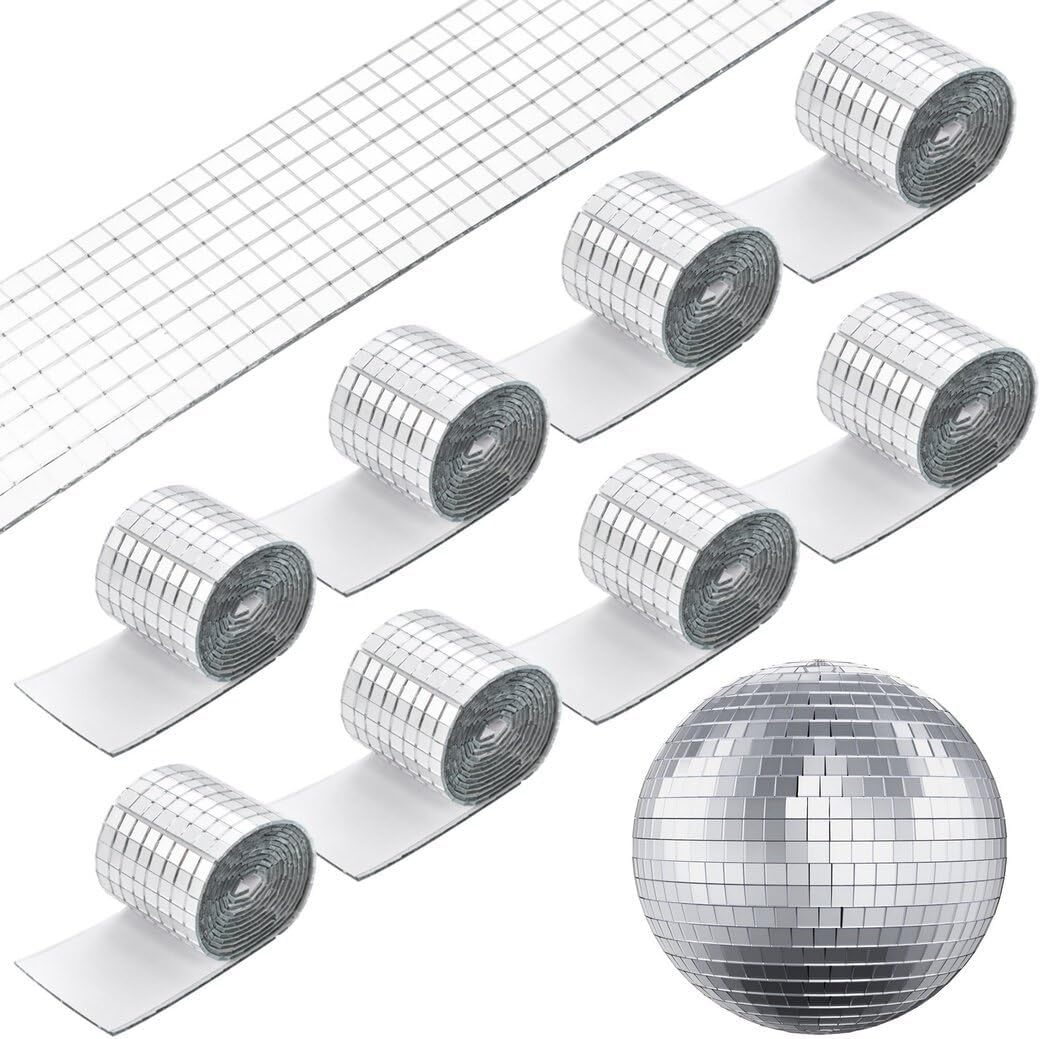 Homaisson 12800 PCS Self-Adhesive Disco Balls Tiles, 5 x 5 mm Mini ...