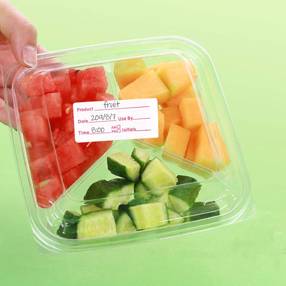 Hybsk 1 x 2 Inch Shelf Life Labels for Food Rotation Use by Food ...