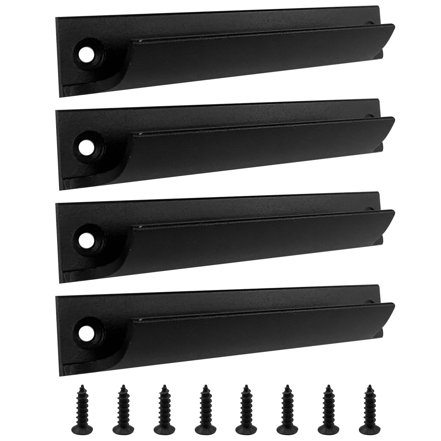 KISWIAR (4.72 in) Finger Drawer Pulls for Surface Mounting,Window Sash ...