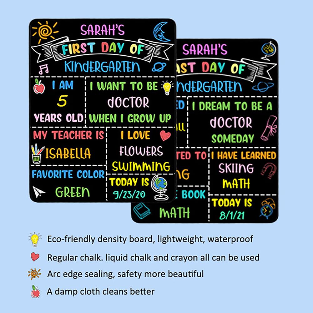 Snapklik.com : 3PCS First And Last Day Of School Chalkboard Sign Reusable