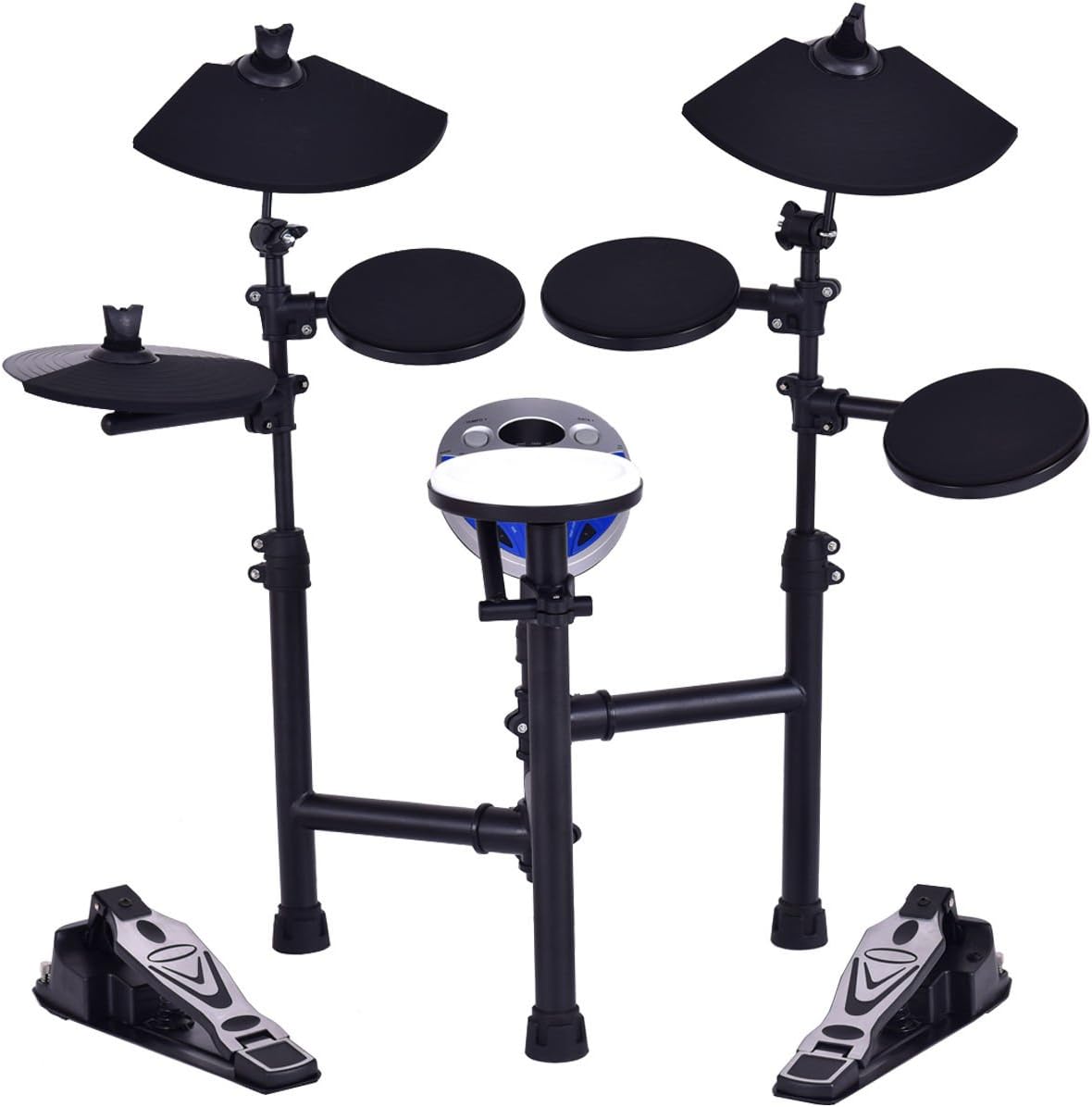 Amazon.com: Costzon Electronic Drum Set with 7.5" Snare, 7.5" Toms, 10 ...