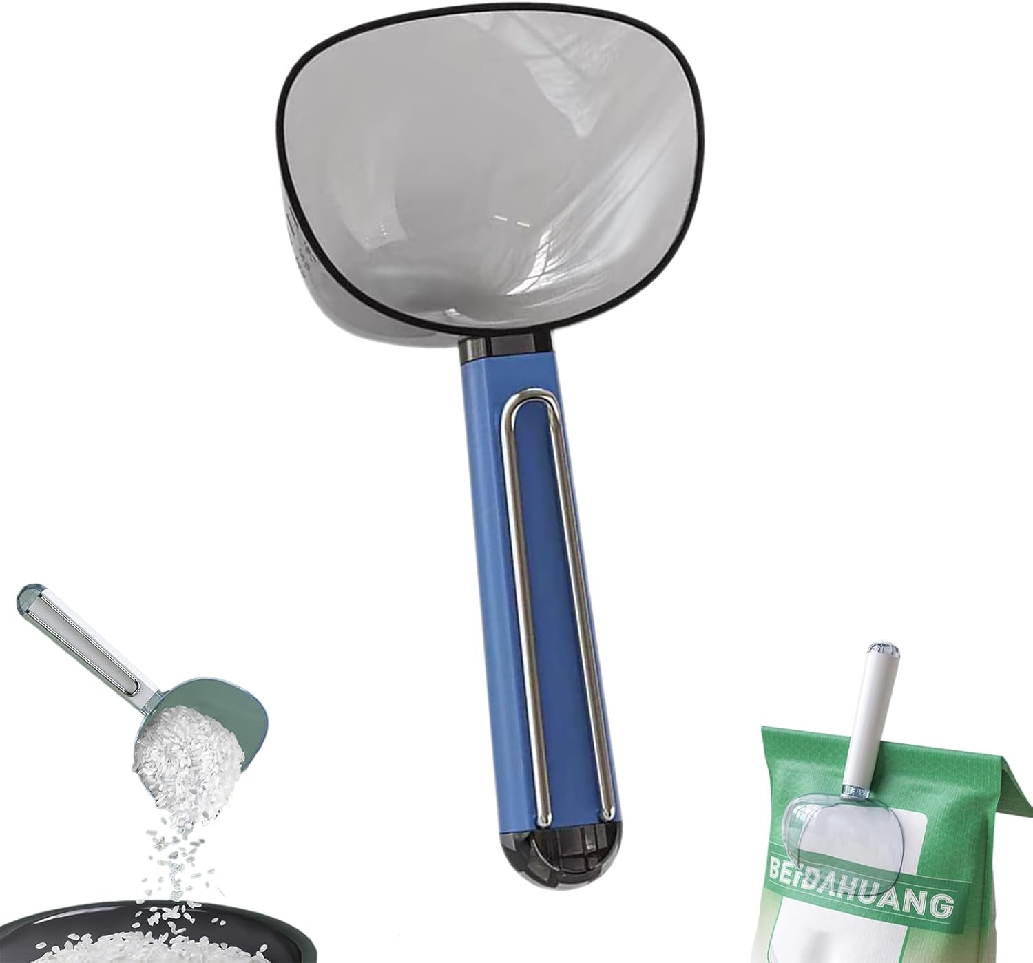 Amazon.com: Long Handle Measuring Spoon, 2024 New Rice Measuring Spoon ...