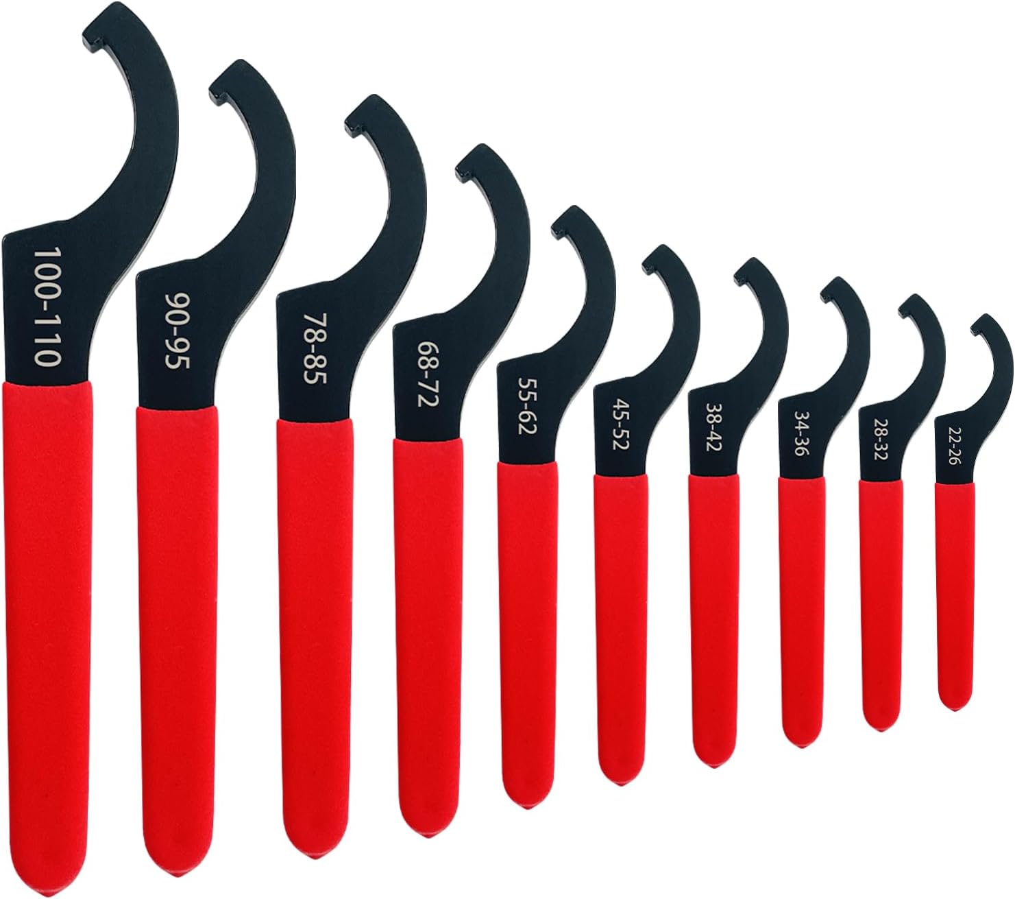 Amazon.com: Socpuro 10Pcs Coilover Spanner Wrench Set, Universal Shock ...