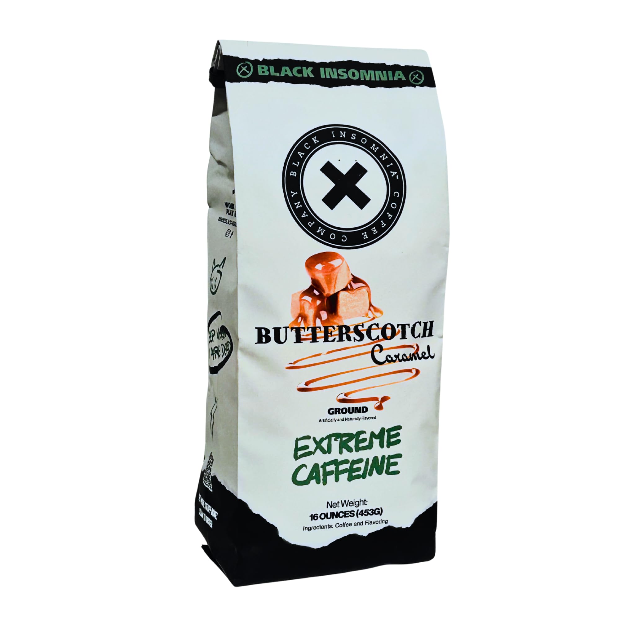 Amazon.com : Black Insomnia Extreme Caffeine Coffee - World's Strongest ...