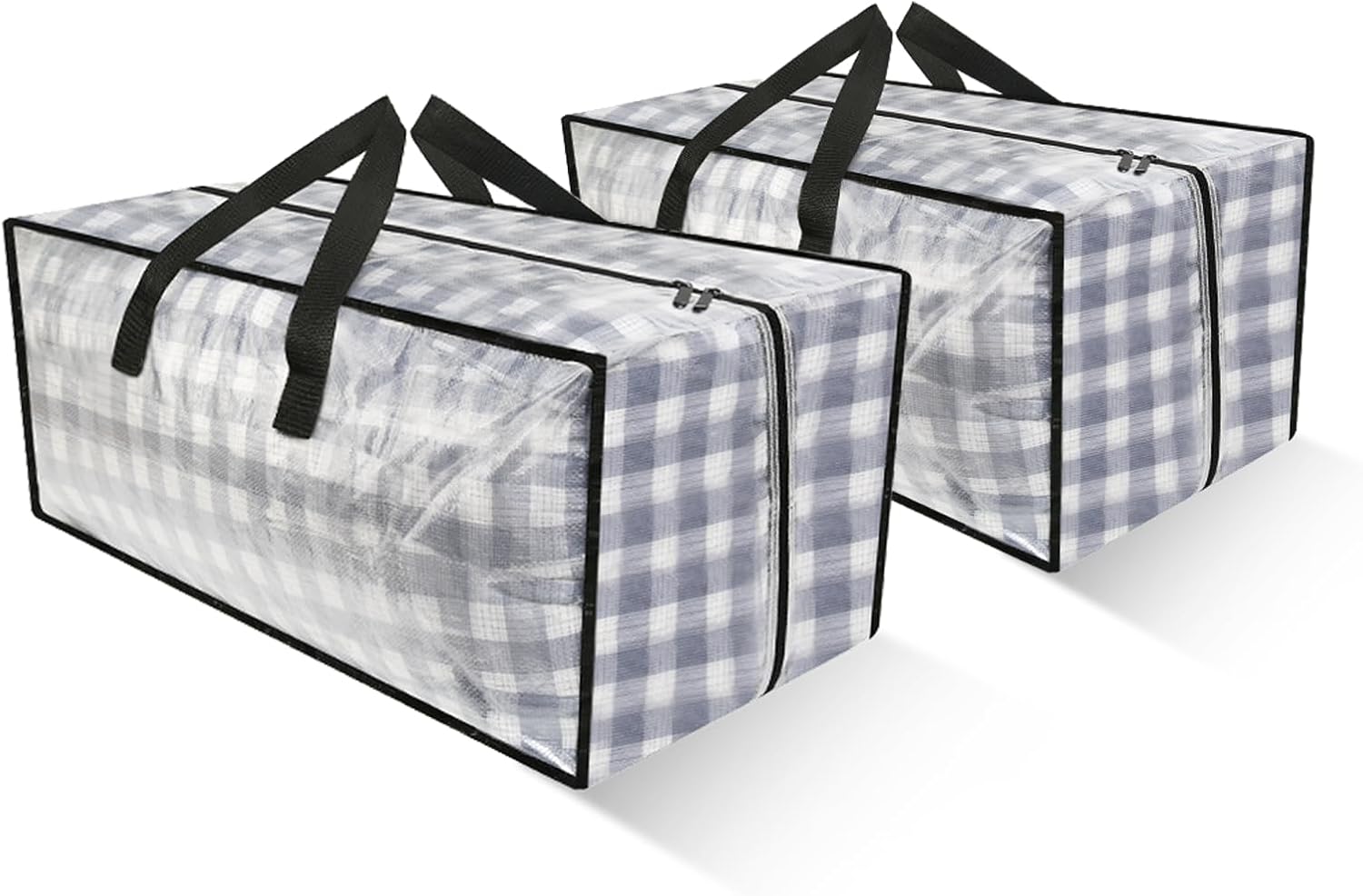 Amazon.com: Clear Storage Bags with Zipper, 2 Pack Large Moving Bags ...