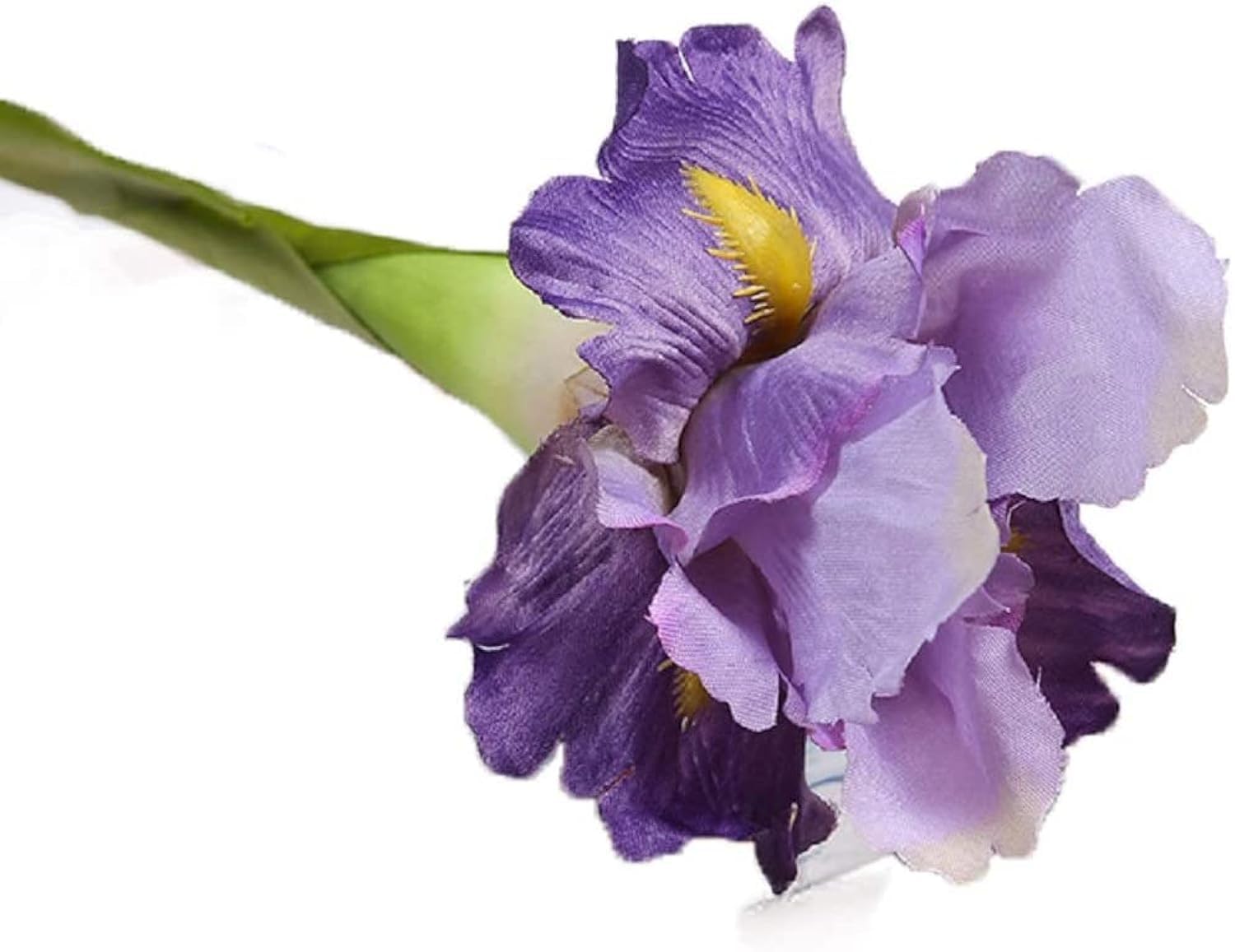 Amazon.com: Xidmold 4 Bundle Real Touch Long Stems Iris Flower Silk Artificial Ireland Irish ...