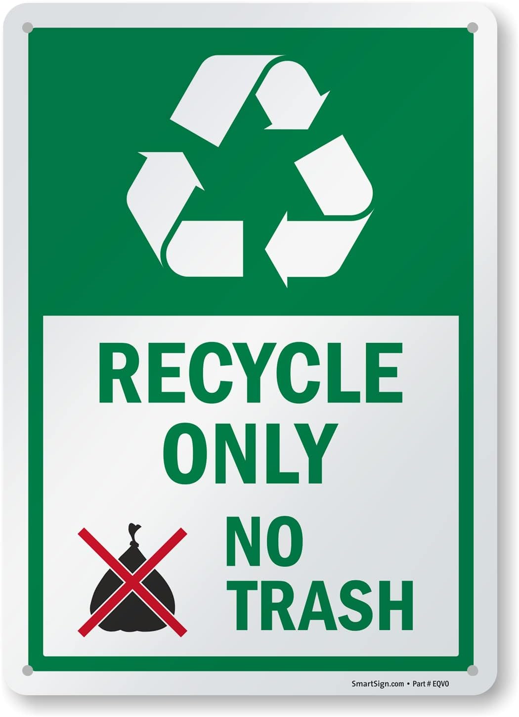 Amazon.com : NYC Trash/Garbage Recycling Signs - Local Law No. 87 of ...