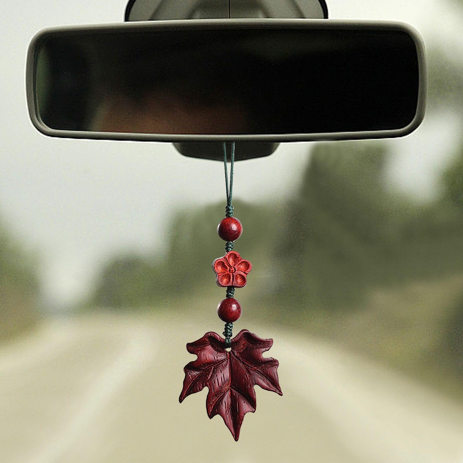 Amazon.com: Maple Leaf Car Hanging Ornament,Rear View Mirror ...