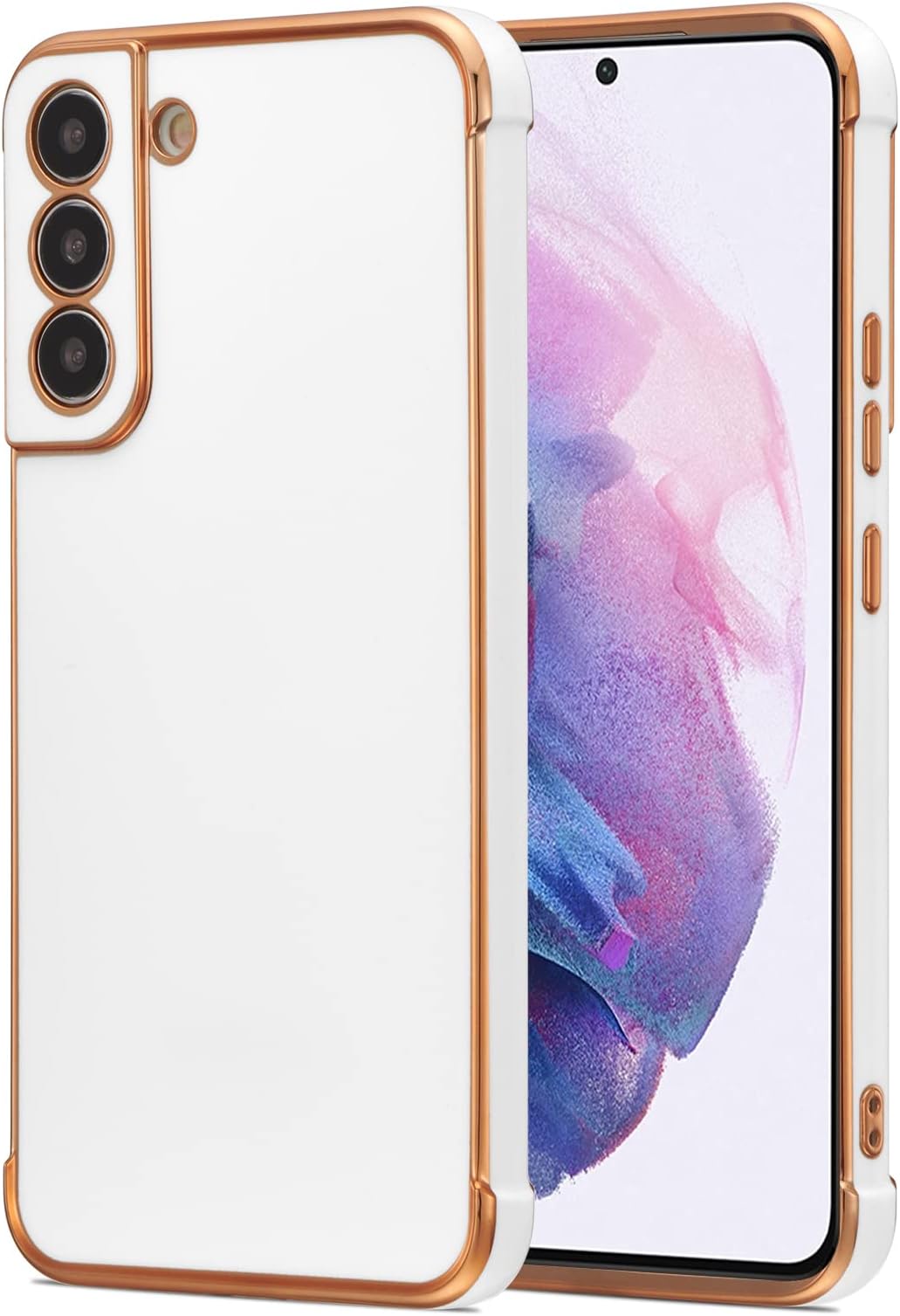 Amazon.com: RALEAVO for Samsung Galaxy S21 Plus Case Luxury Plating ...