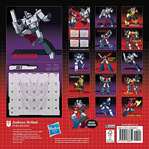 Snapklik.com : Transformers 2022 Wall Calendar