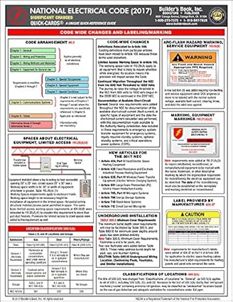 2017 National Electrical Code (NEC) Significant Changes Quick-Card ...