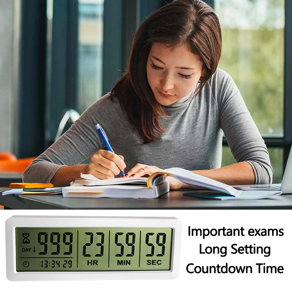 Snapklik.com : FCXJTU Digital Countdown Days Timer Clock - White ...