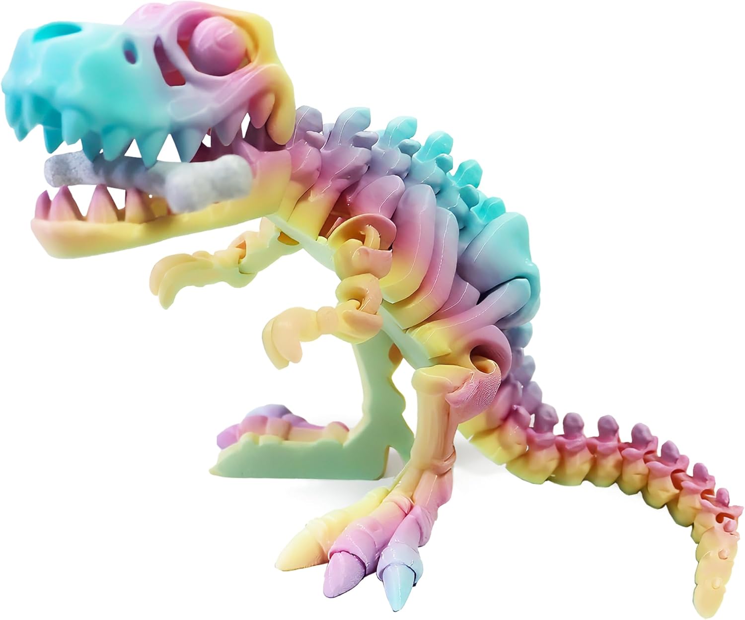 Amazon.com: WQXWNFBA 3D Printed Dinosaur Bones,Articulated T-Rex ...