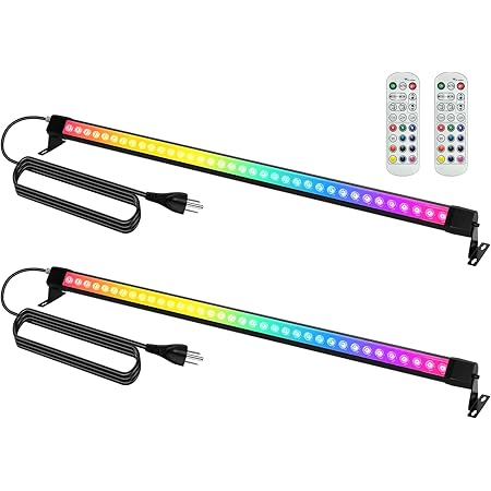 HNRLOY RGB Wall Washer Light with Bar 2Pack, 72W LED RGB Color Changing ...