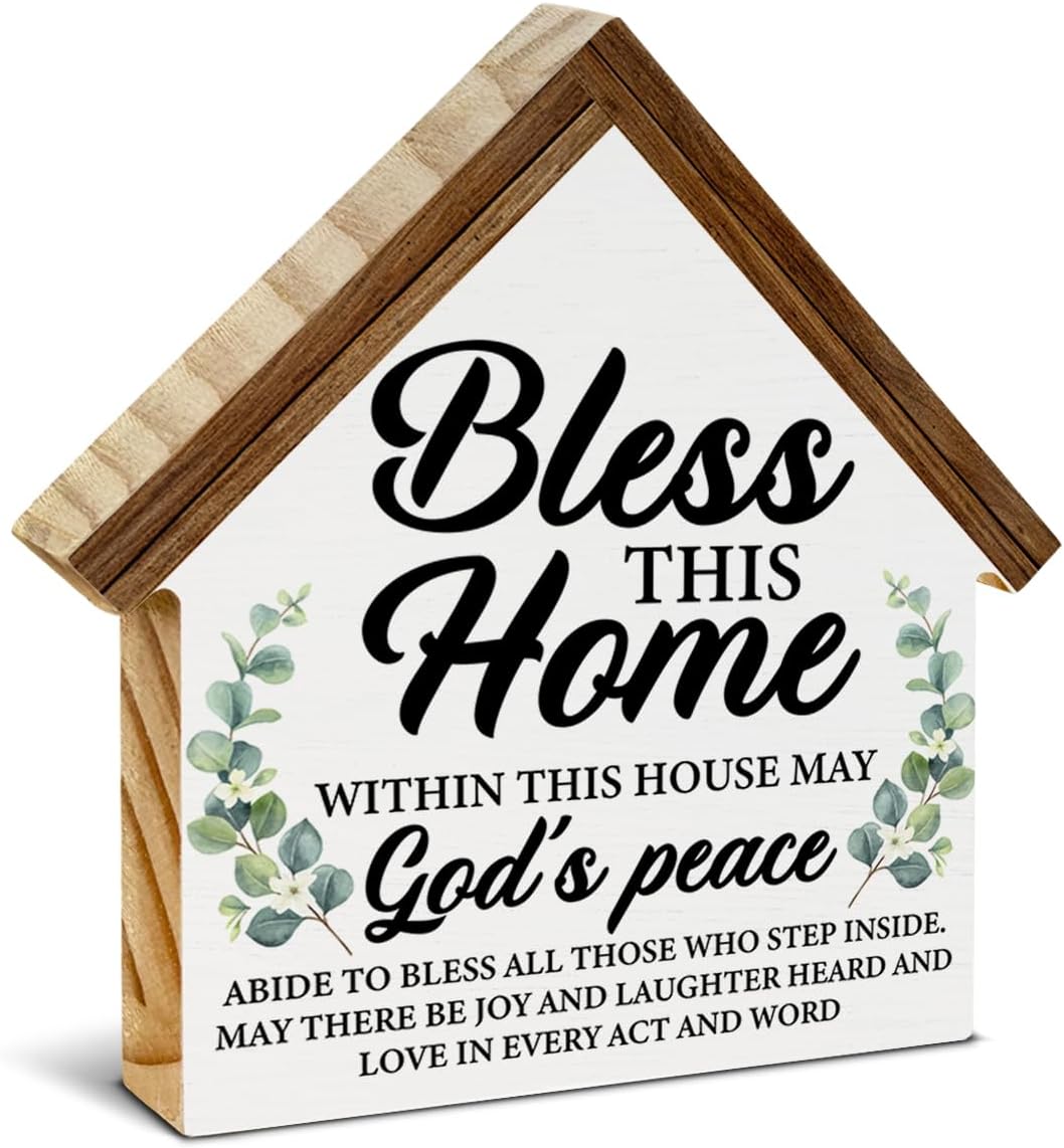 Amazon.com: Gkwa Rustic Bless This Home Wall Decor, Christian Home ...