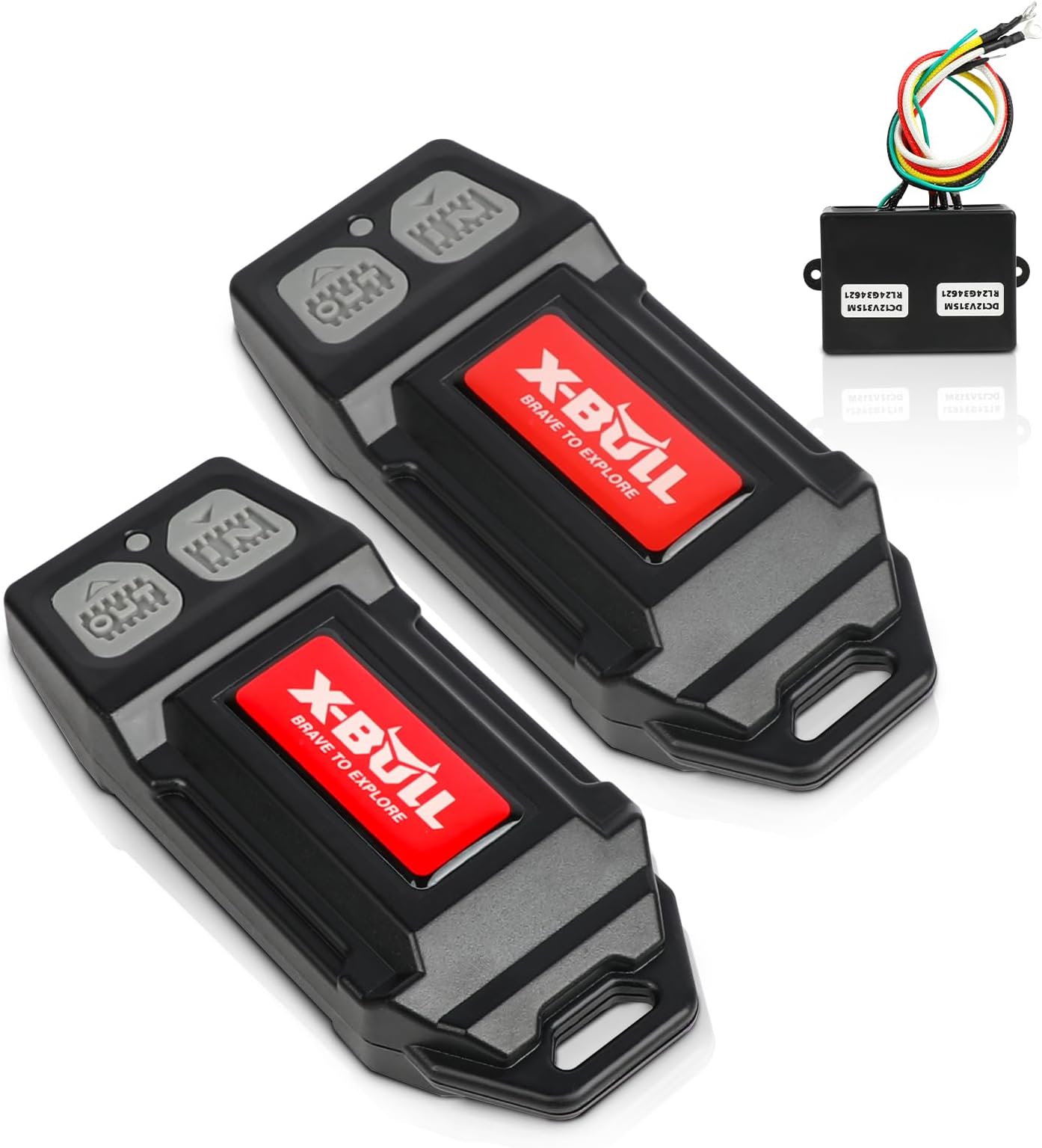 Amazon.com: X-BULL Wireless Remote Kit 12V Winch 2 Remote Control Kit ...