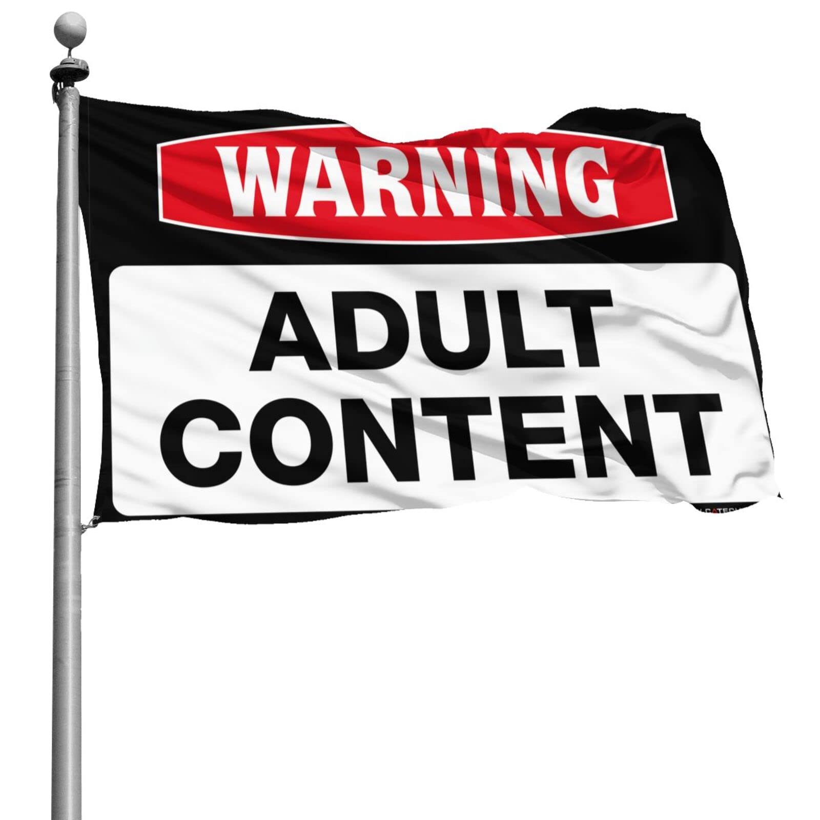 Adult Content Warning Label