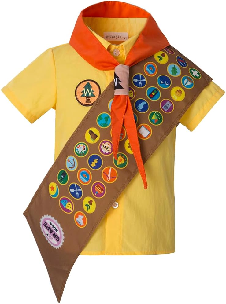 Amazon.com: Disfraz de Russell from Up para niños, traje de explorador ...