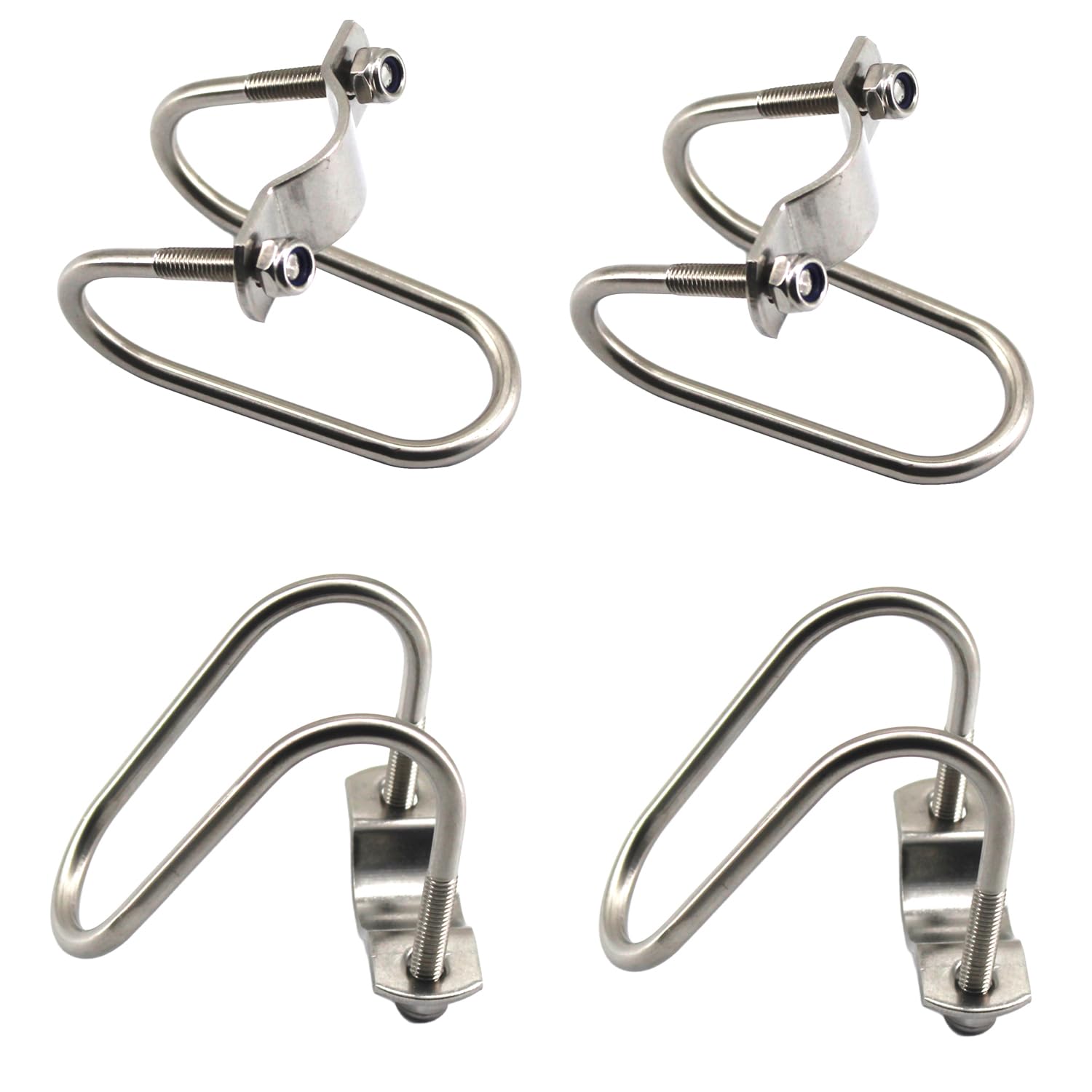 CYCOOPE Cross Pipe Clamp Stainless Steel U-Shaped Cross Tube Buckle ...