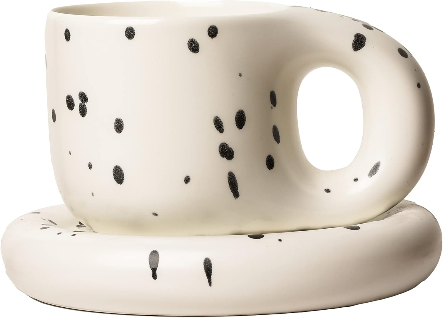 Amazon.com | Ceramic Chubby Coffee Mug,Novelty and Lovely Ceramic ...
