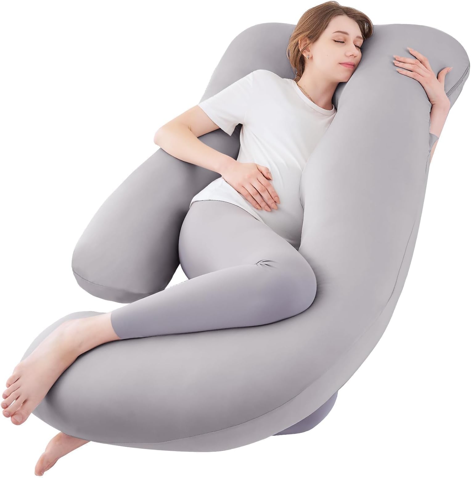 Amazon.com: Cute Castle Cooling Cover Pregnancy Pillows, Soft U-Shape ...