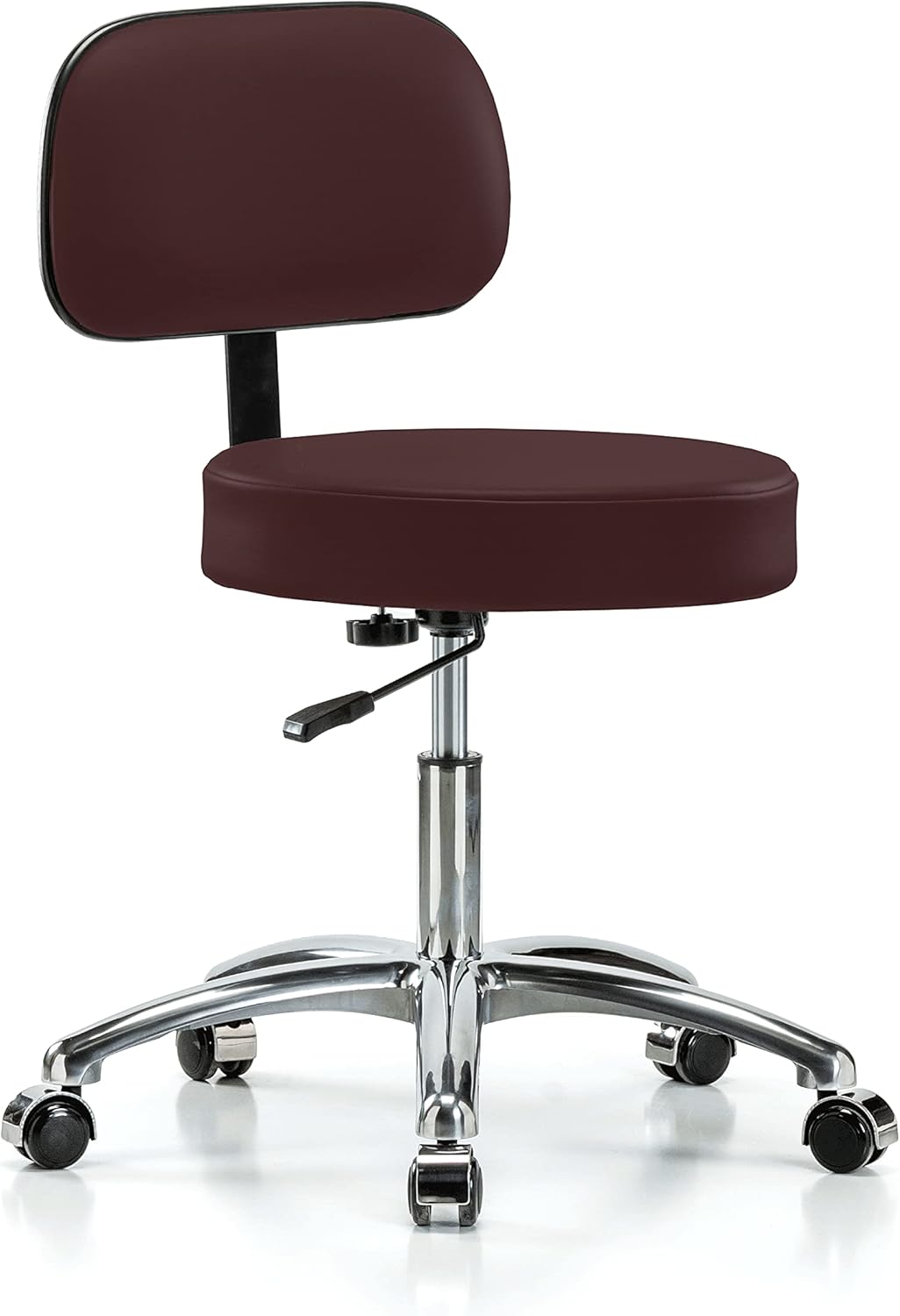 Amazon.com: Perch Chrome Walter Rolling Height Adjustable Exam Stool ...