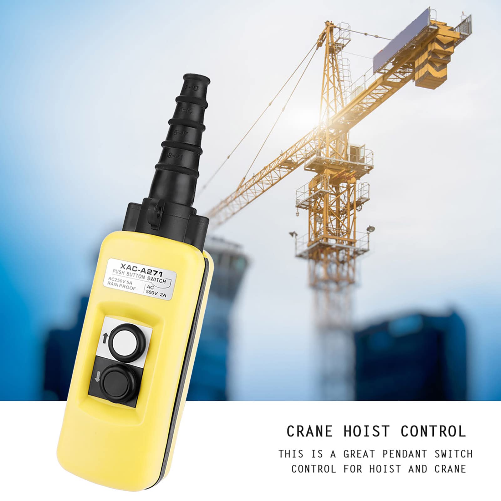 Snapklik.com : Crane Hoist Push Button Control, XAC A271 Crane Chain ...