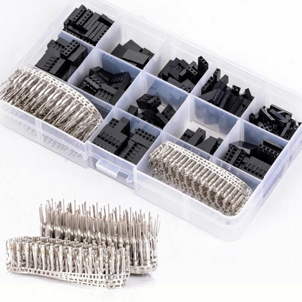 620pcs 2.54mm Connectors Wire Jumper Cable Pin Header Connector Housing ...