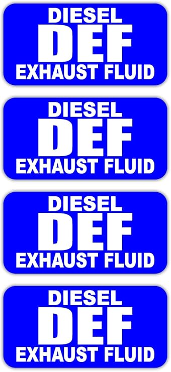 Amazon.com - DEF Diesel Exhaust Fluid Sticker Decals | Diesel Exhaust ...