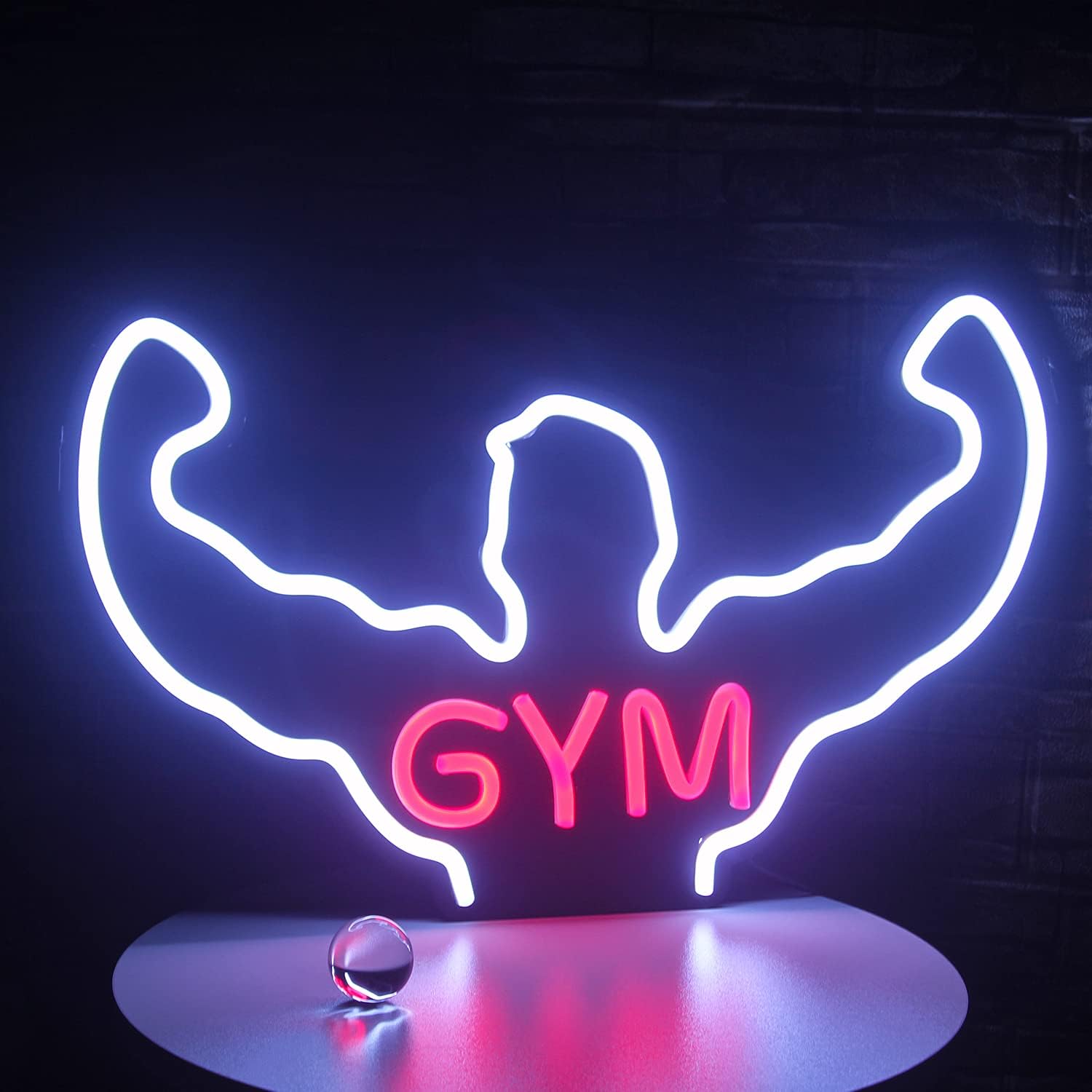 Ineonlife Muscle Man Neon Sign Neon Gym Sign for Business Wall Decor ...
