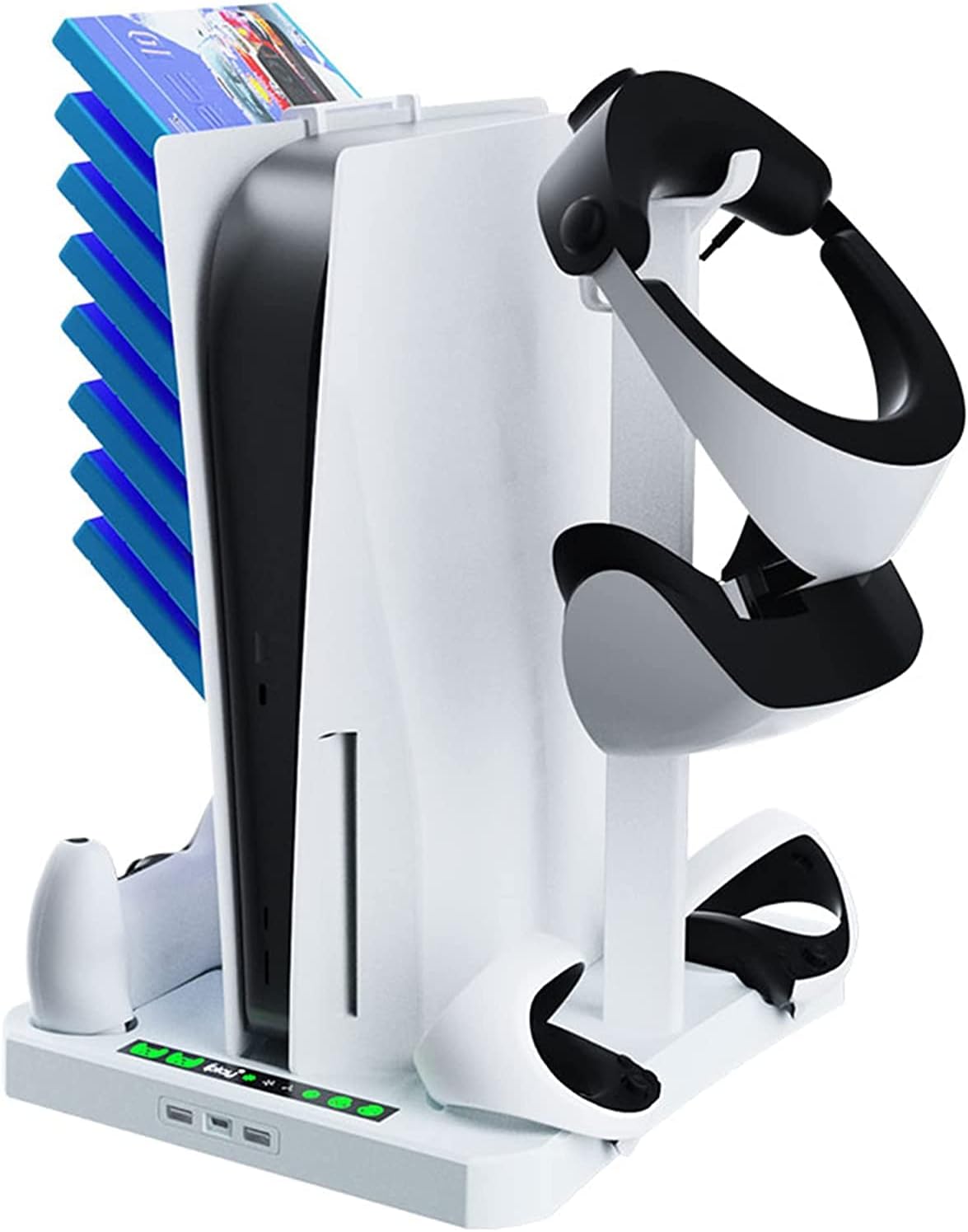 Amazon.com: AOLION [5 in 1] PSVR 2 Charging Station with Cooling Fan ...