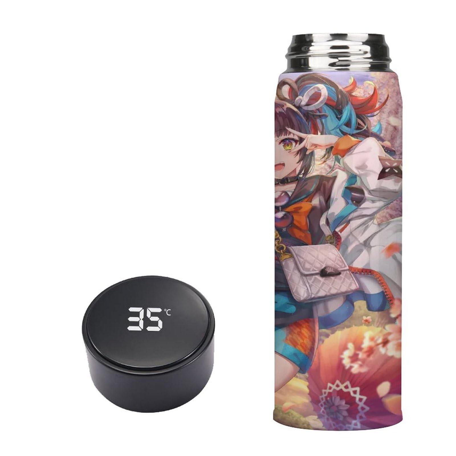 Amazon｜VTUBER ホロライブ 水筒 LED温度表示 軽量 保温 直飲み 誕生日 魔法瓶 ウォーターボトル 保温する 大容量 水カップ コップ 500ML｜水筒・マグボトル オンライン通販