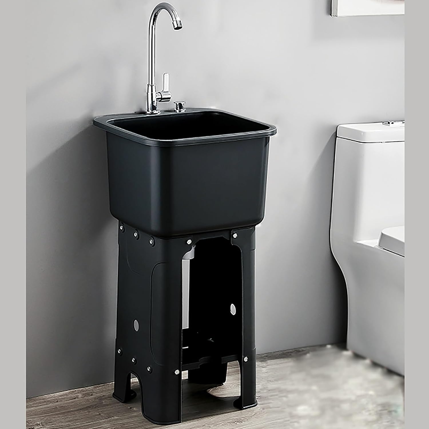 Amazon.com: ZDMZR Plastic Freestanding Utility Tub, Slop Sinks for ...