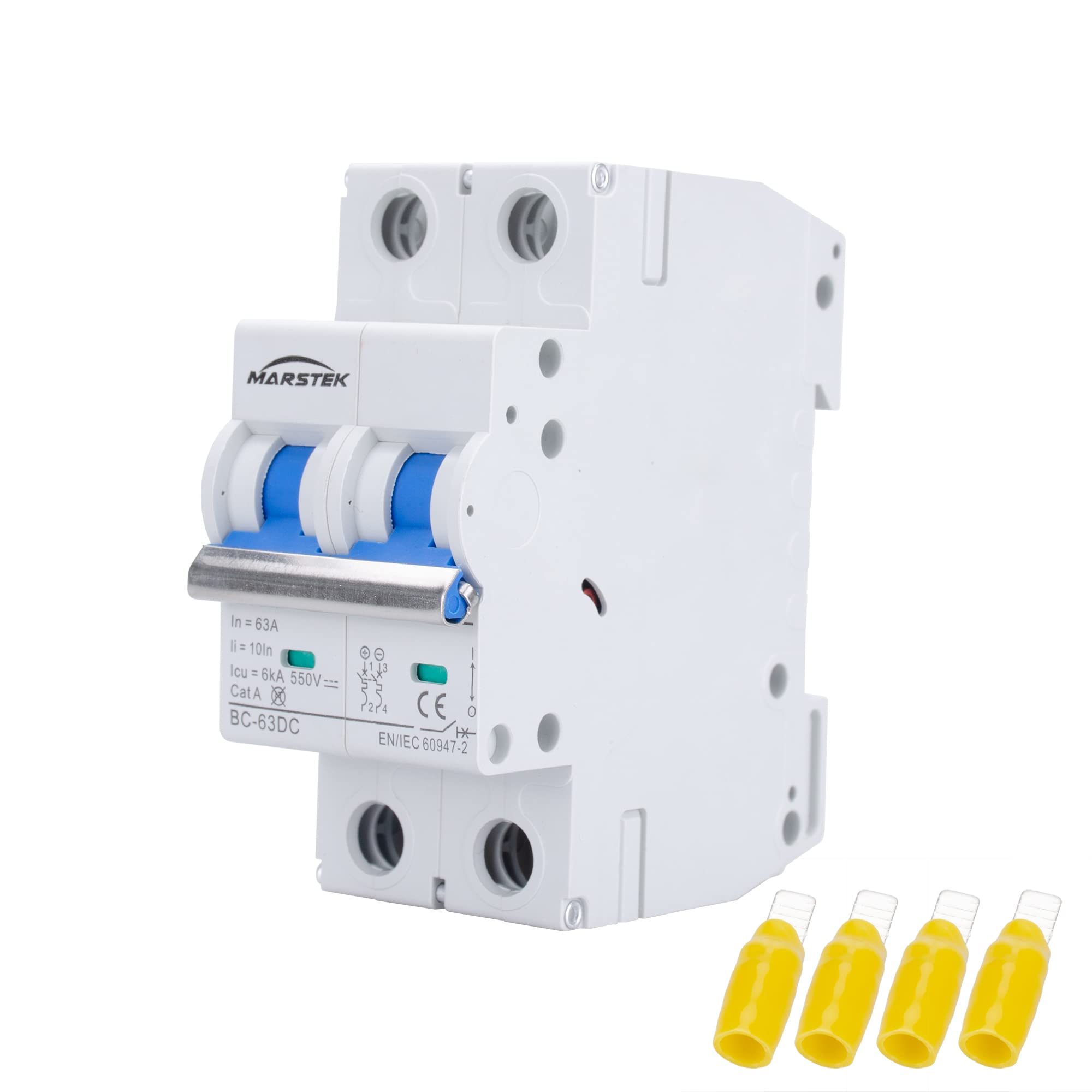 Snapklik.com : Circuit Breaker, DC Circuit Breaker 2 Pole 500v 63 Amp ...