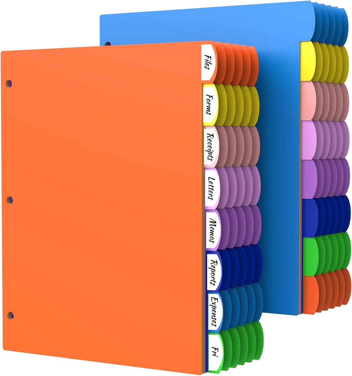 Amazon.com : HABGP 96Pcs/12 Set 8 Tab Dividers for 3 Ring Binder ...